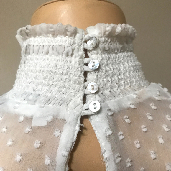 Zara | Tops | Zara Trafaluc Chiffon Bishop Sleeves Blouse | Poshmark